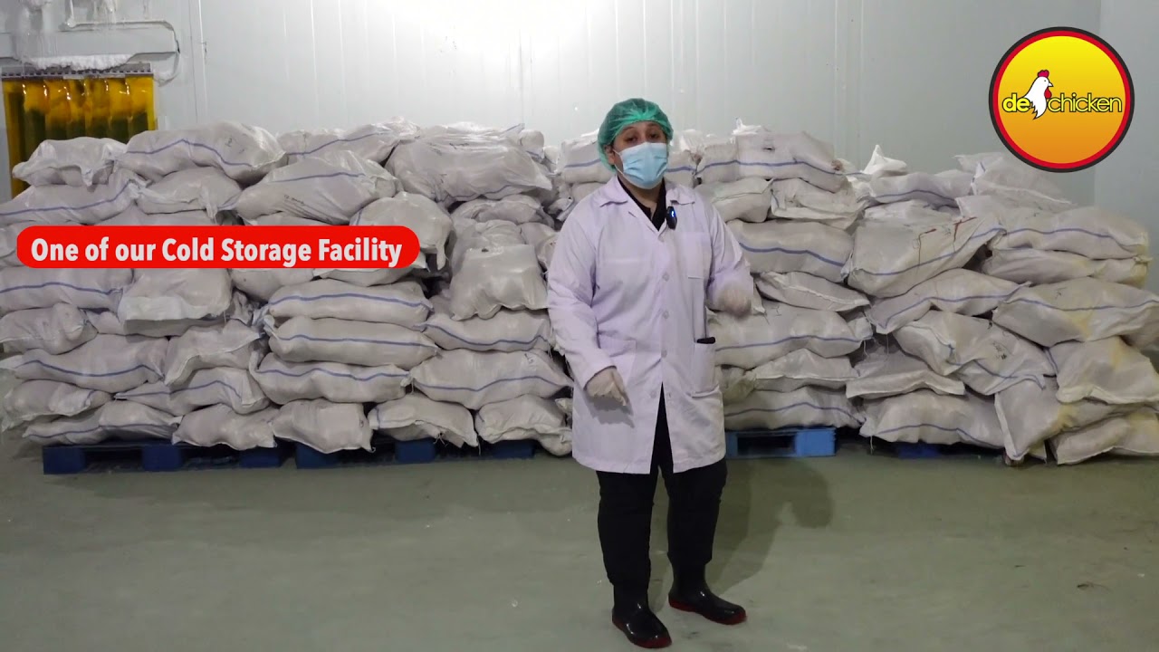 How cold do we keep our chicken DeChicken cold storage